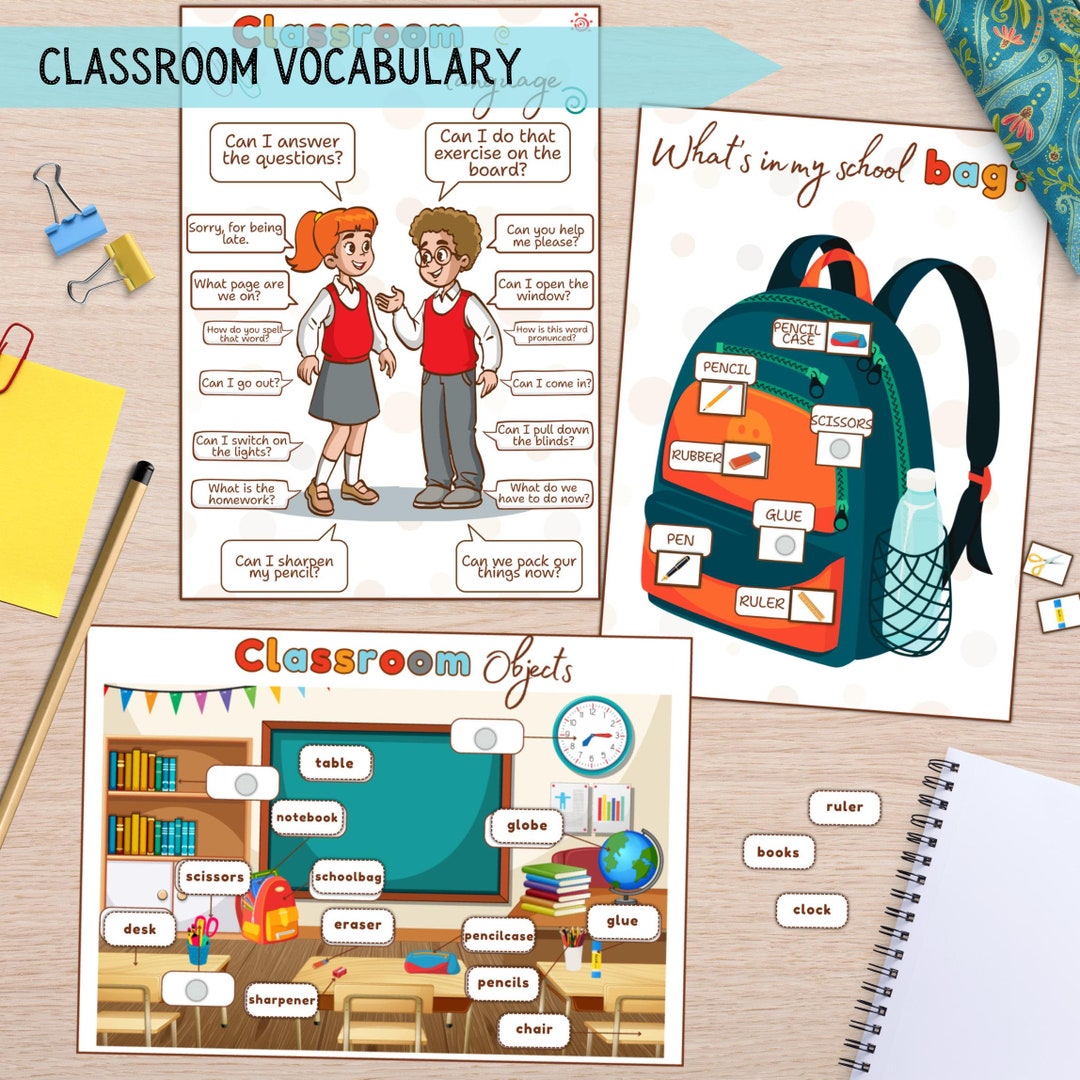 Classroom Vocabulary Activities for ESL Kids, Hands-on Learning ...