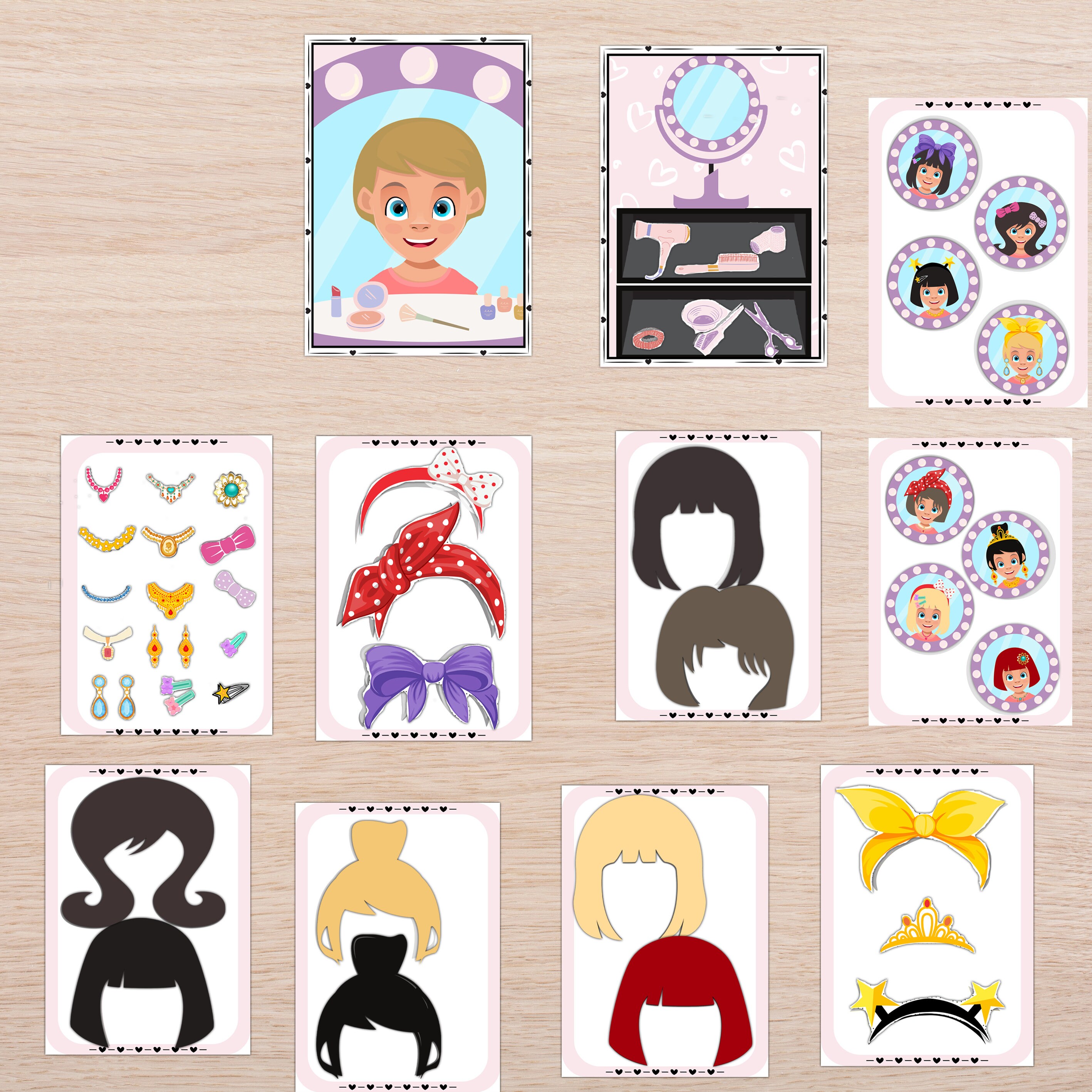Girls Printable Activity Beauty Salon Busy Book Fashion - Etsy