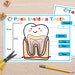 Dental Health Printable Activity for Kids, Tooth Anatomy, Montessori ...