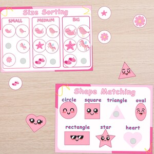 Pink Busy Book for Girls, Pink Girly Barbi Activities, Toddler Pre-k ...