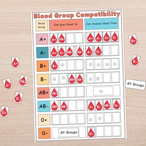 Circulatory System Activity, Blood Types & Compatibility Lesson, My ...