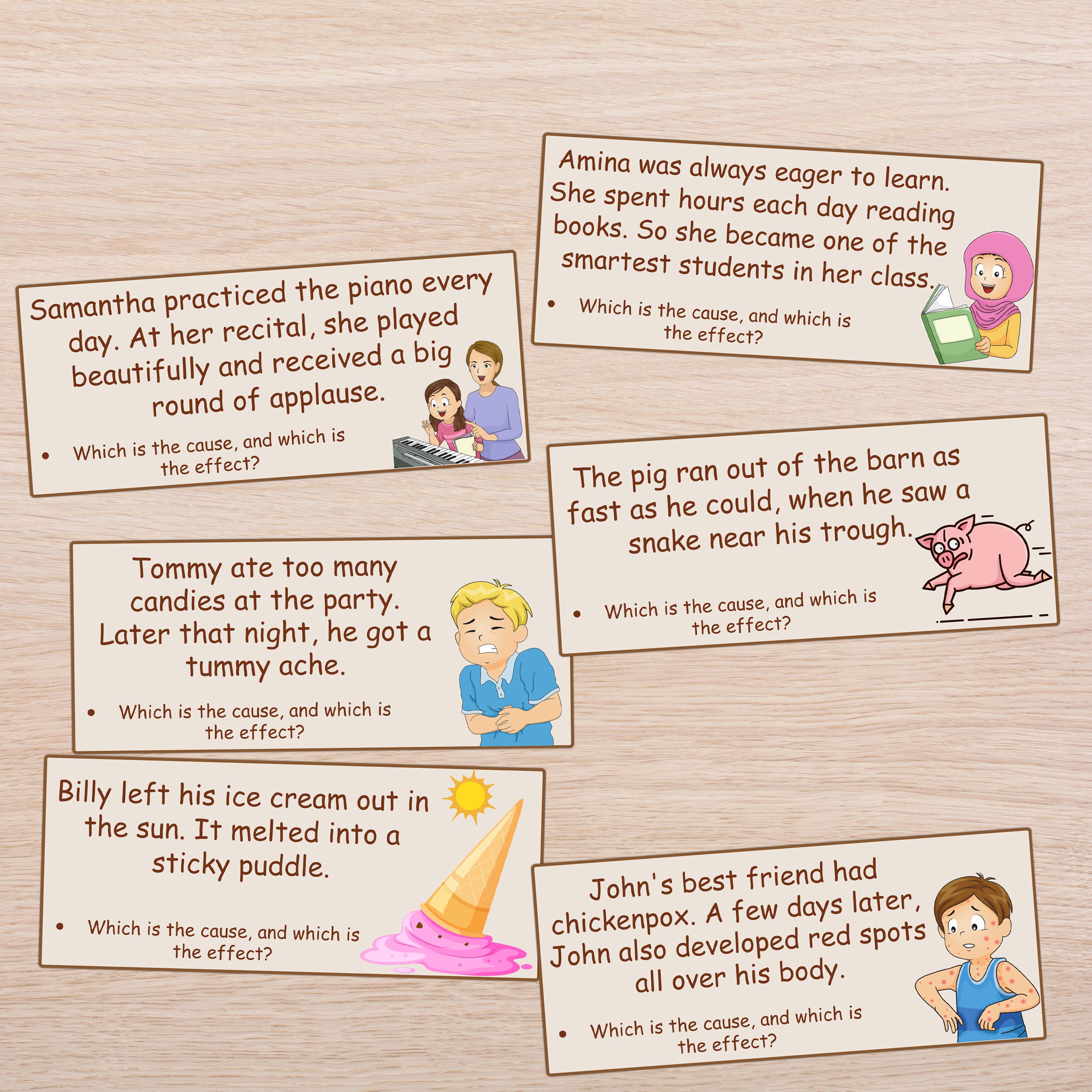 Cause and Effect Kids Learning Activity, Toddler Interactive ...