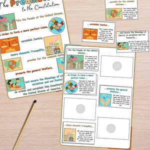 Constitution Preamble Kids Activity: Homeschool Civics Lesson (PDF ...