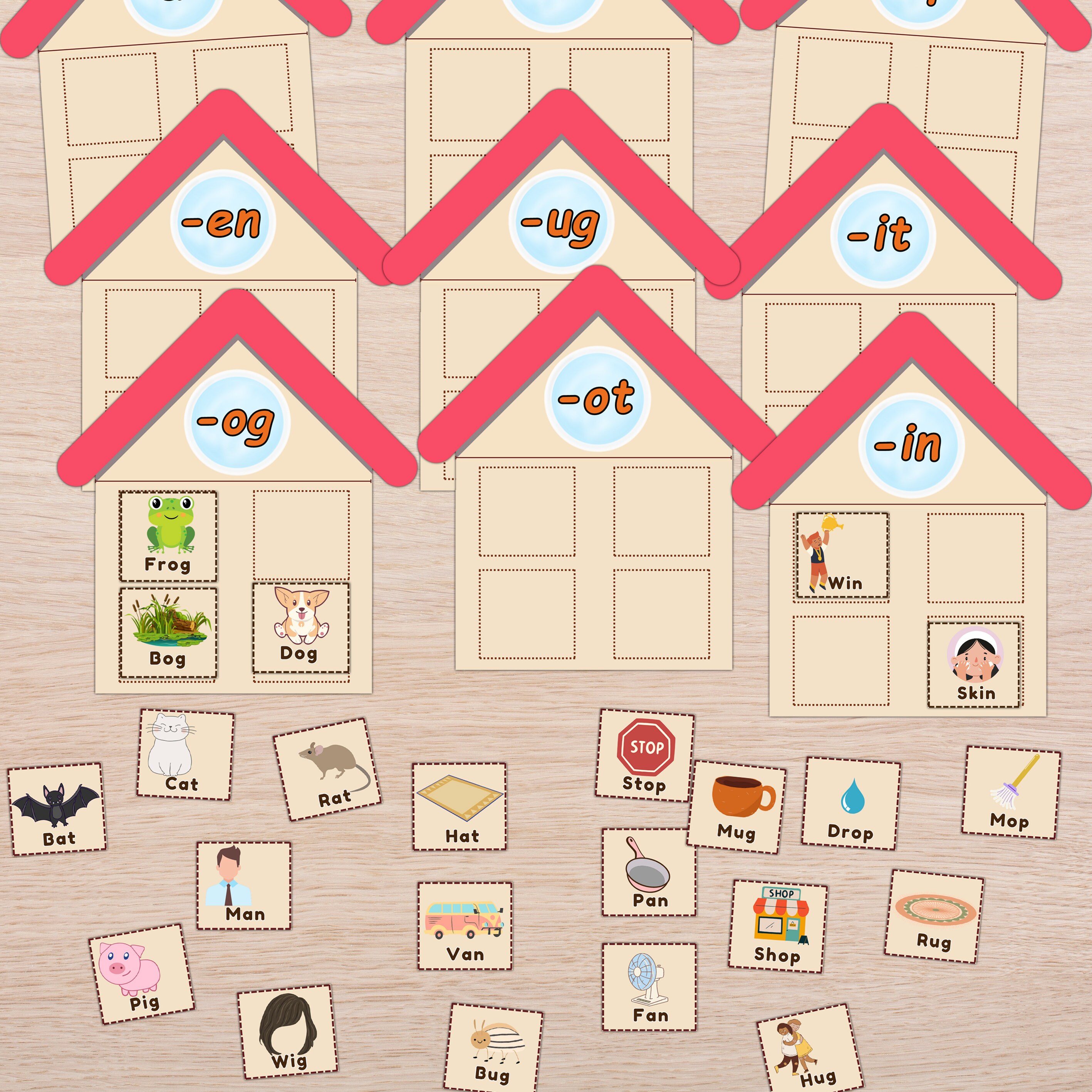 Word Family Activity Kids, Phonics Word Families, Rhymes Interactive ...