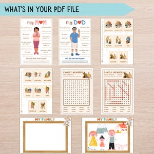 Family Activity Lesson: Flash Cards, Draw My Family (PDF Download A4 ...