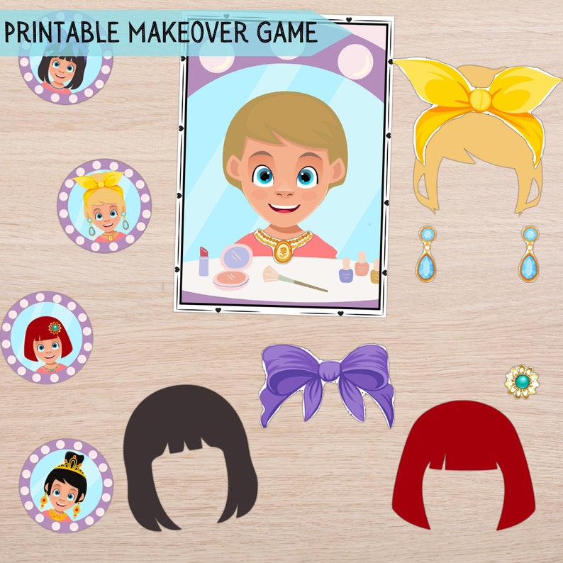 Girls Printable Activity, Beauty Salon Busy Book, Fashion Girl ...
