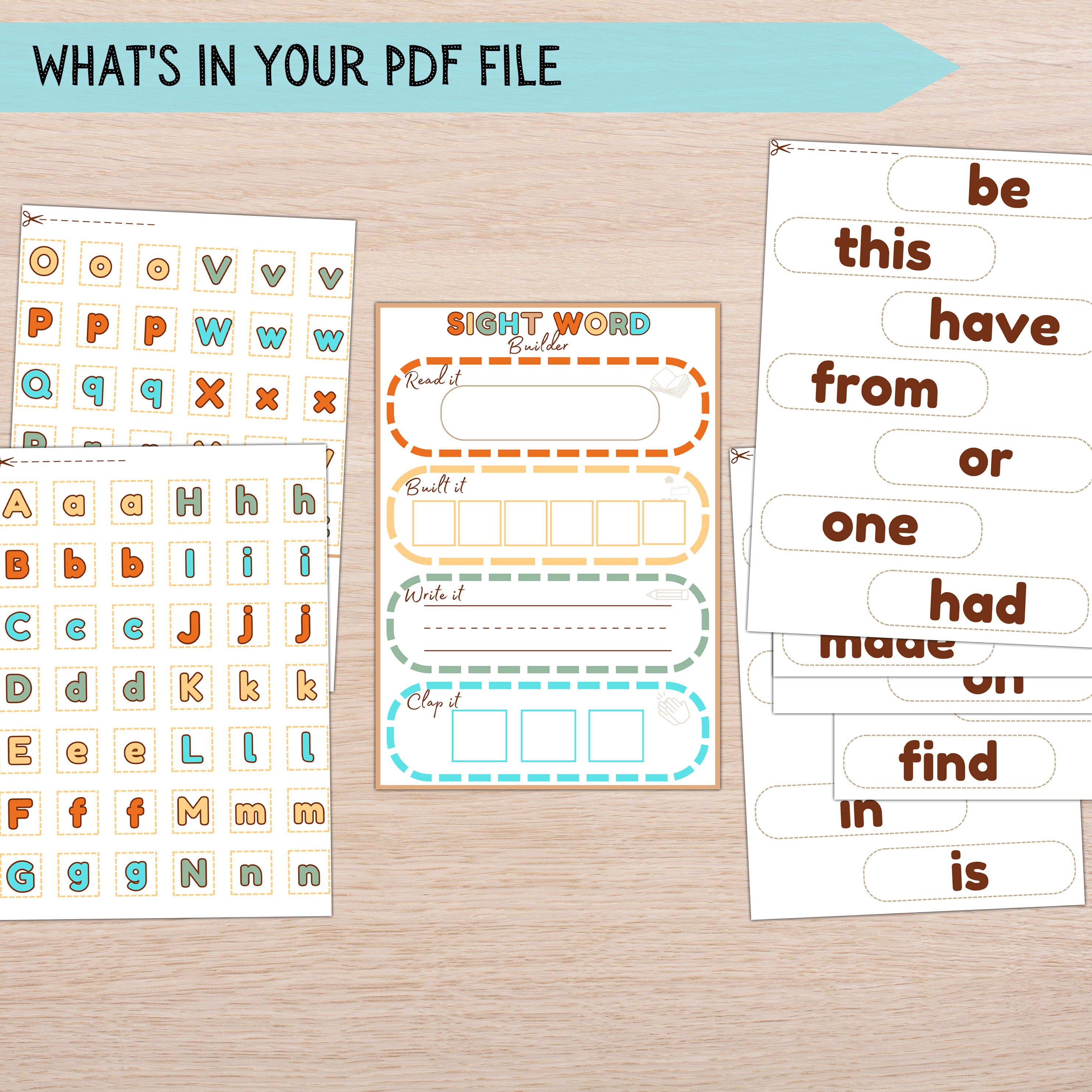 Sight Words Activity Kid Vocabulary First 100 Fry Sight - Etsy