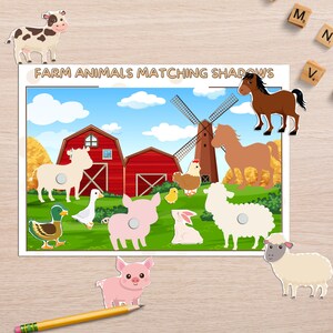 Farm Animals Busy Book, Farm Life Learning Binder, Toddler Animal ...