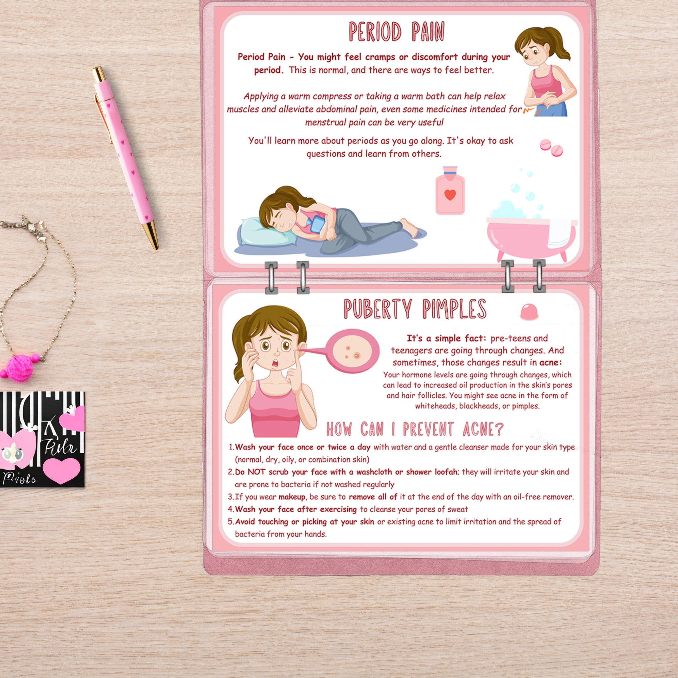 Girls Puberty Guide Teenagers Personal Hygiene Emotional Changes