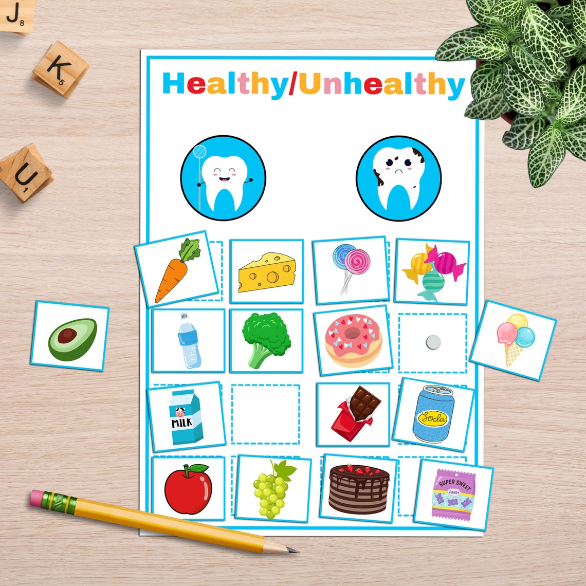 Dental Health Printable Activity for Kids Tooth Anatomy - Etsy
