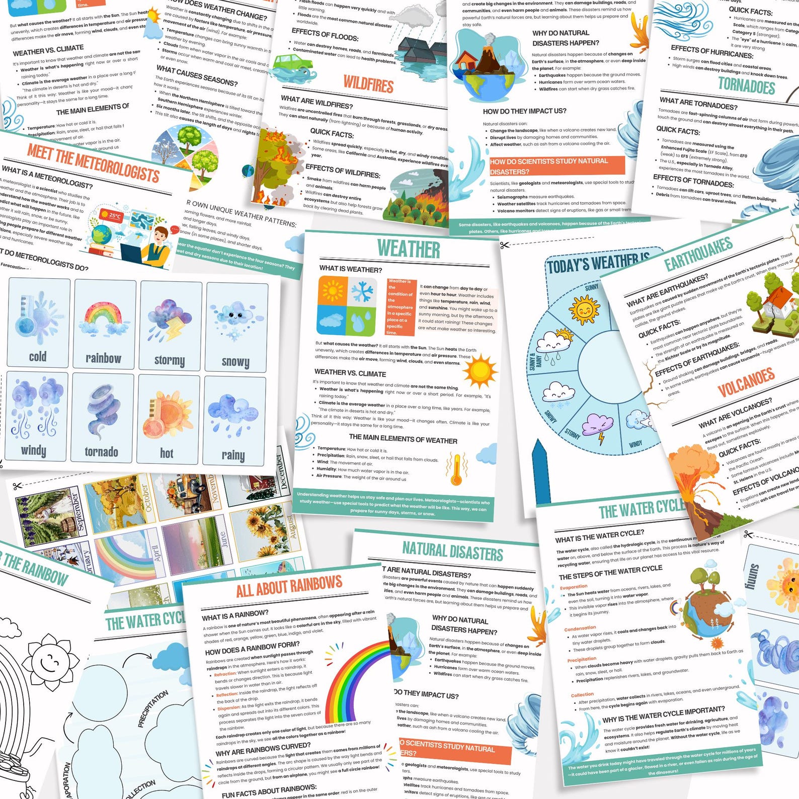 Weather and Natural Disasters Unit Study | Learn About Storms ...