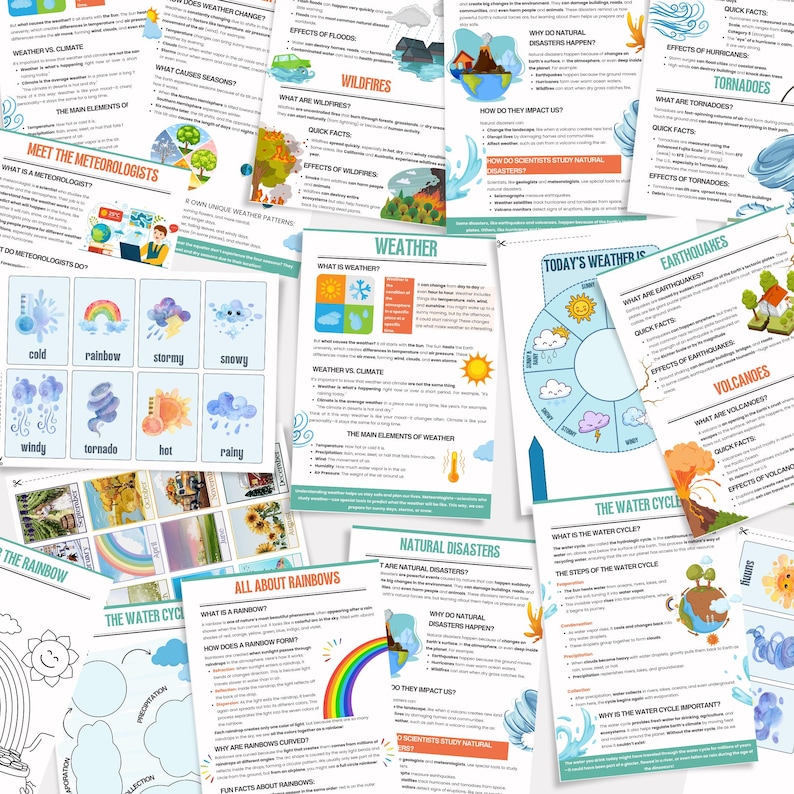 Weather and Natural Disasters Unit Study | Learn About Storms ...