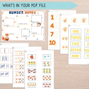 Learning Numbers Activity Printable, Counting Worksheets, Number ...
