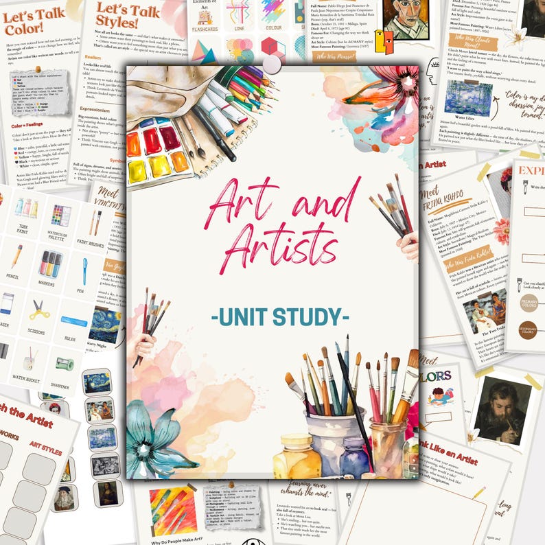Kids Art History Activity | Introduction to Art Unit Study | Learn ...