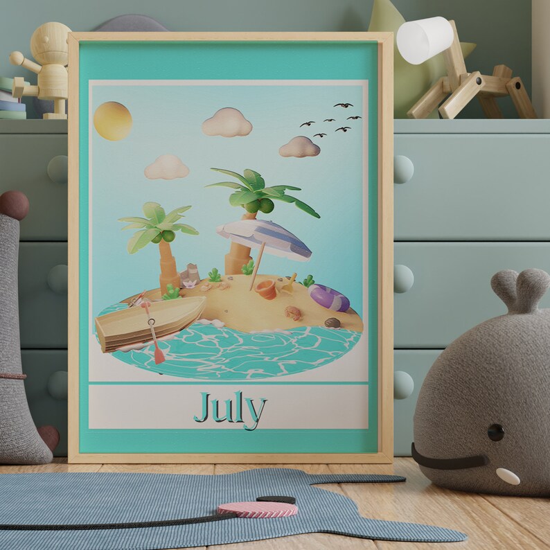 Months of the Year Flash Cards and Posters, Four Seasons Printable ...