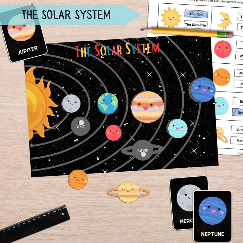 Solar System Educational Kit Printable Worksheets, Activity and ...