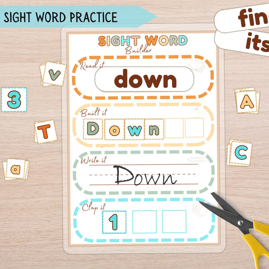 Sight Words Activity, Kid Vocabulary, First 100 Fry Sight Words ...