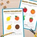 Fruits Printable Busy Book, Coloring Pages & Learning Binder for Kids ...