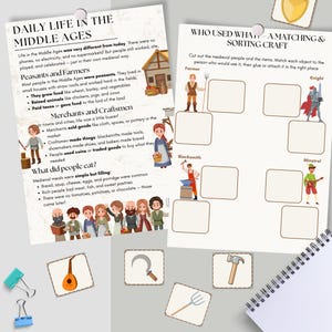 Middle Ages Unit Study for Kids | Printable History Lessons, History ...