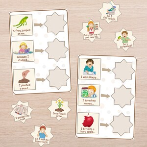 Cause and Effect Kids Learning Activity, Toddler Interactive ...