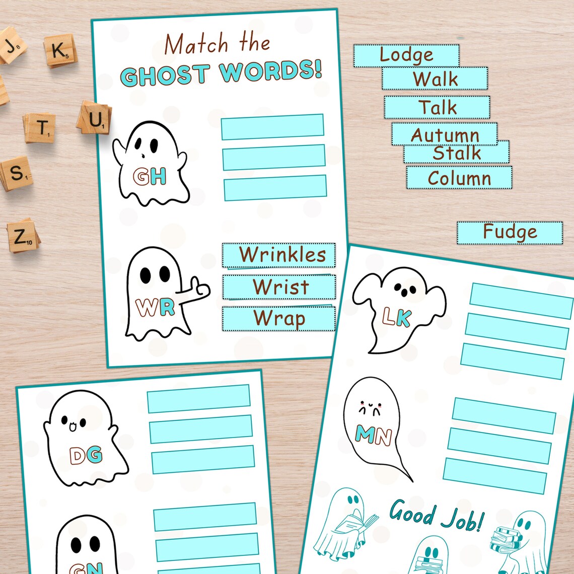 Ghost Letters Phonics Activity: Kids English Language Lesson (PDF ...