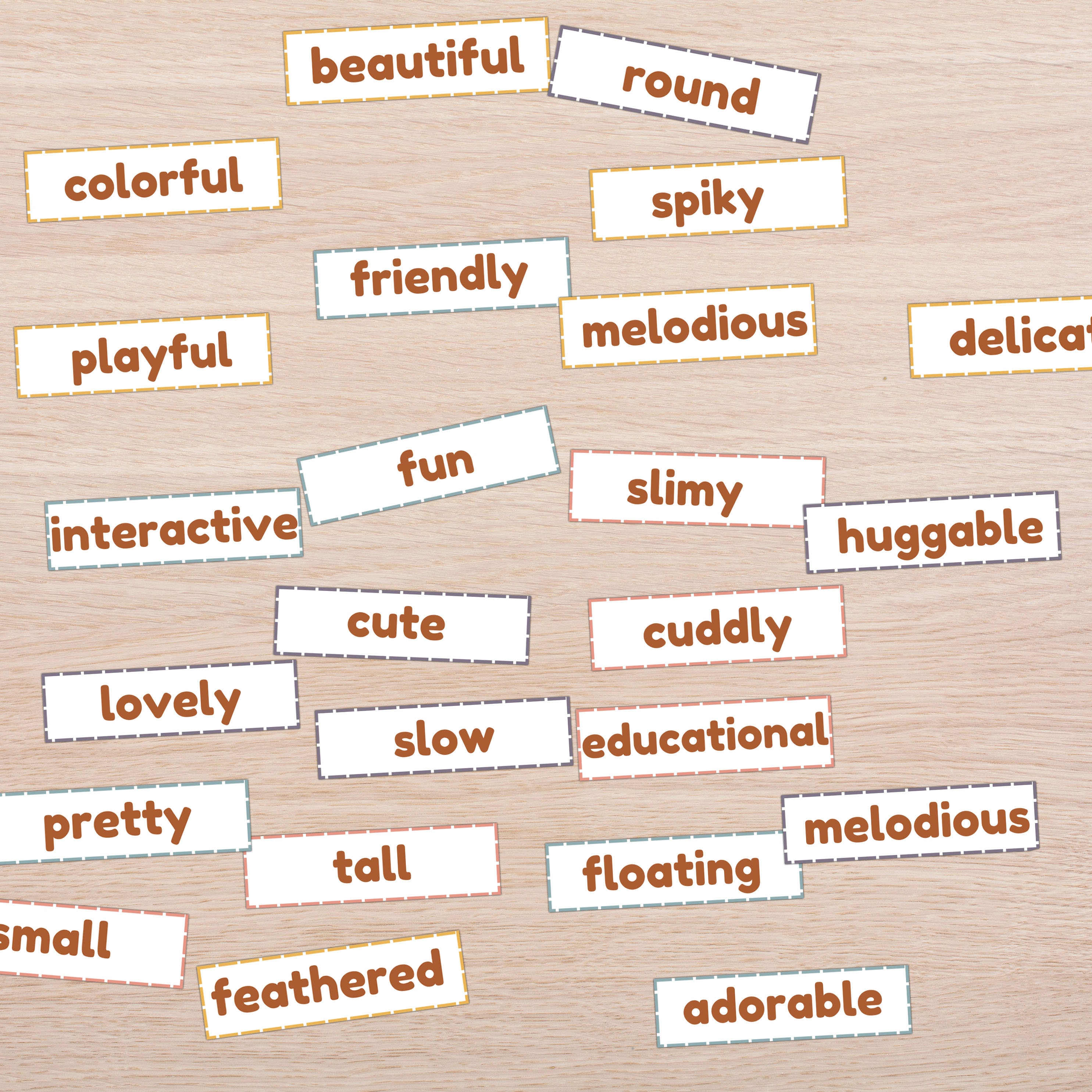 Adjective Activity Page: Vocabulary Building, English Grammar (PDF ...