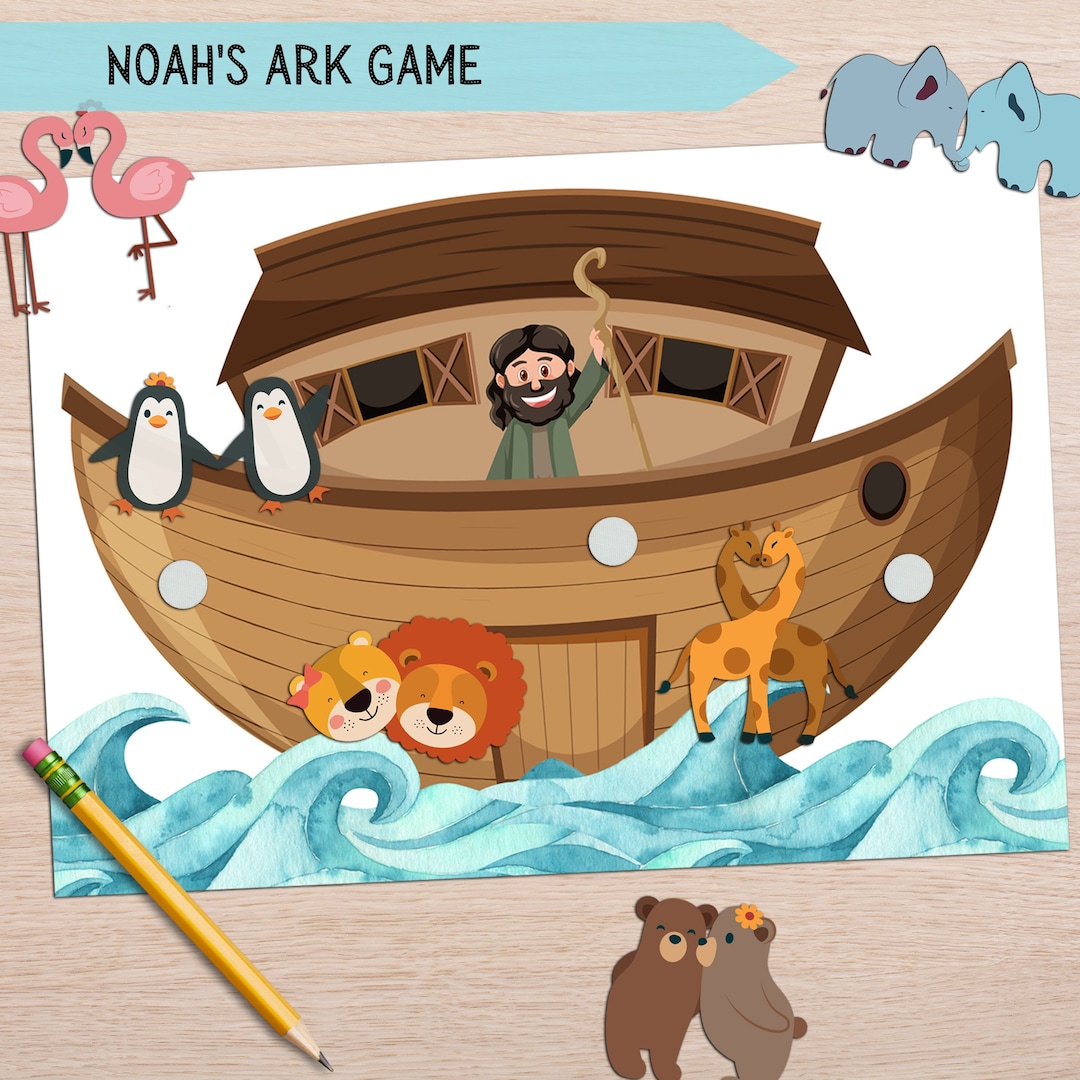 Noah's Ark Activity, Sunday School Activity, Homeschool, Bible Lesson ...