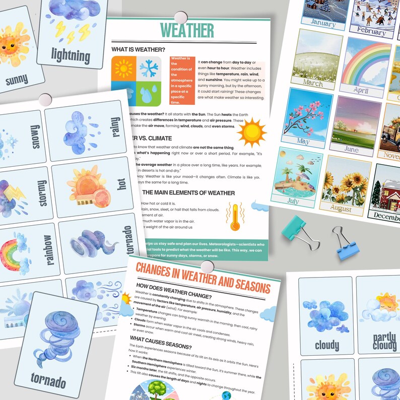 Weather and Natural Disasters Unit Study | Learn About Storms ...