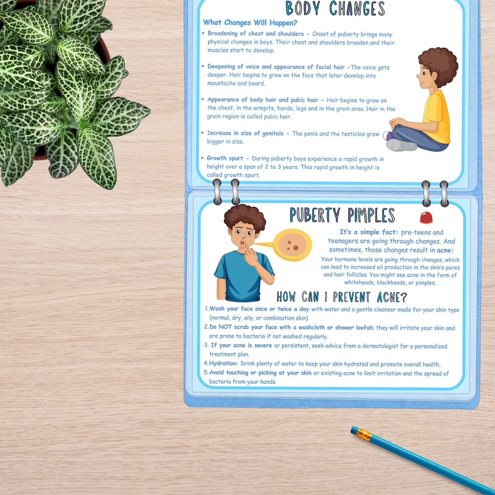 Boys Puberty Guide: Teenage Hygiene & Body Changes (digital Download ...