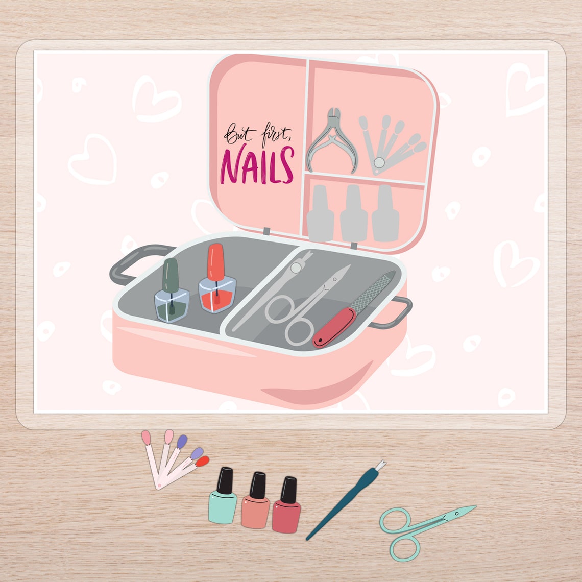 Girl Nail Salon Dramatic Play, Manicure Kids Printable Activity, Girls ...