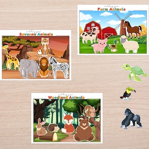 Animals Habitat Sorting Activity for Kids, Learning Animals for ...