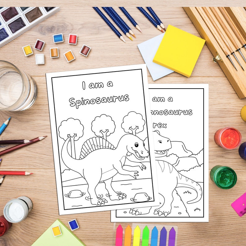 Dinosaur Toddler Busy Book, Jurassic Pre-k Worksheets, Develop Fine ...