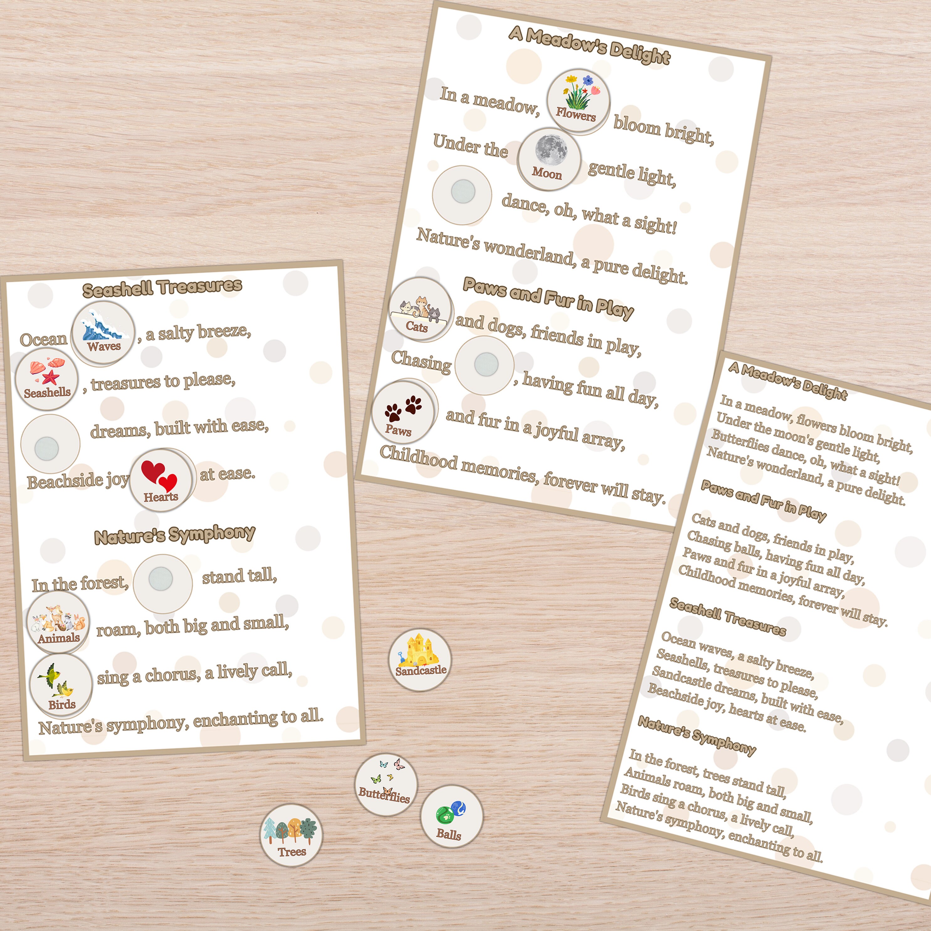 Rhyming Words Activity for Kids, Phonological Learn, Rhyming Pairs ...