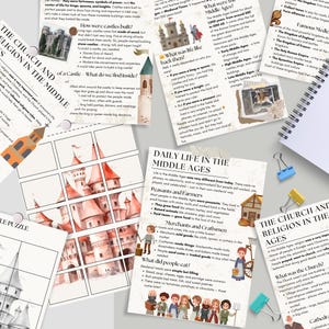 Middle Ages Unit Study for Kids | Printable History Lessons, History ...