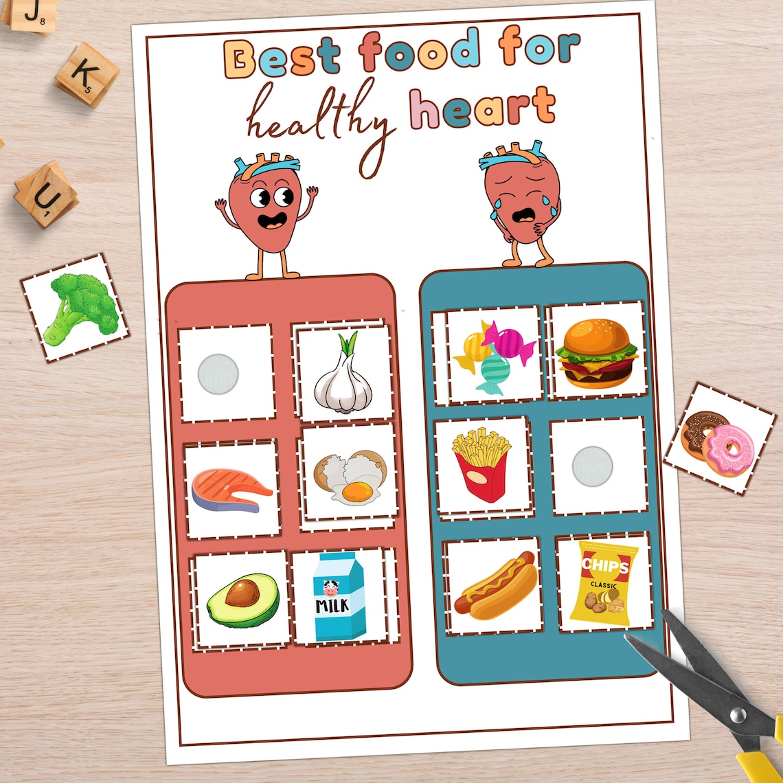 Heart Anatomy Printable Activity for Kids Heart Diagram - Etsy