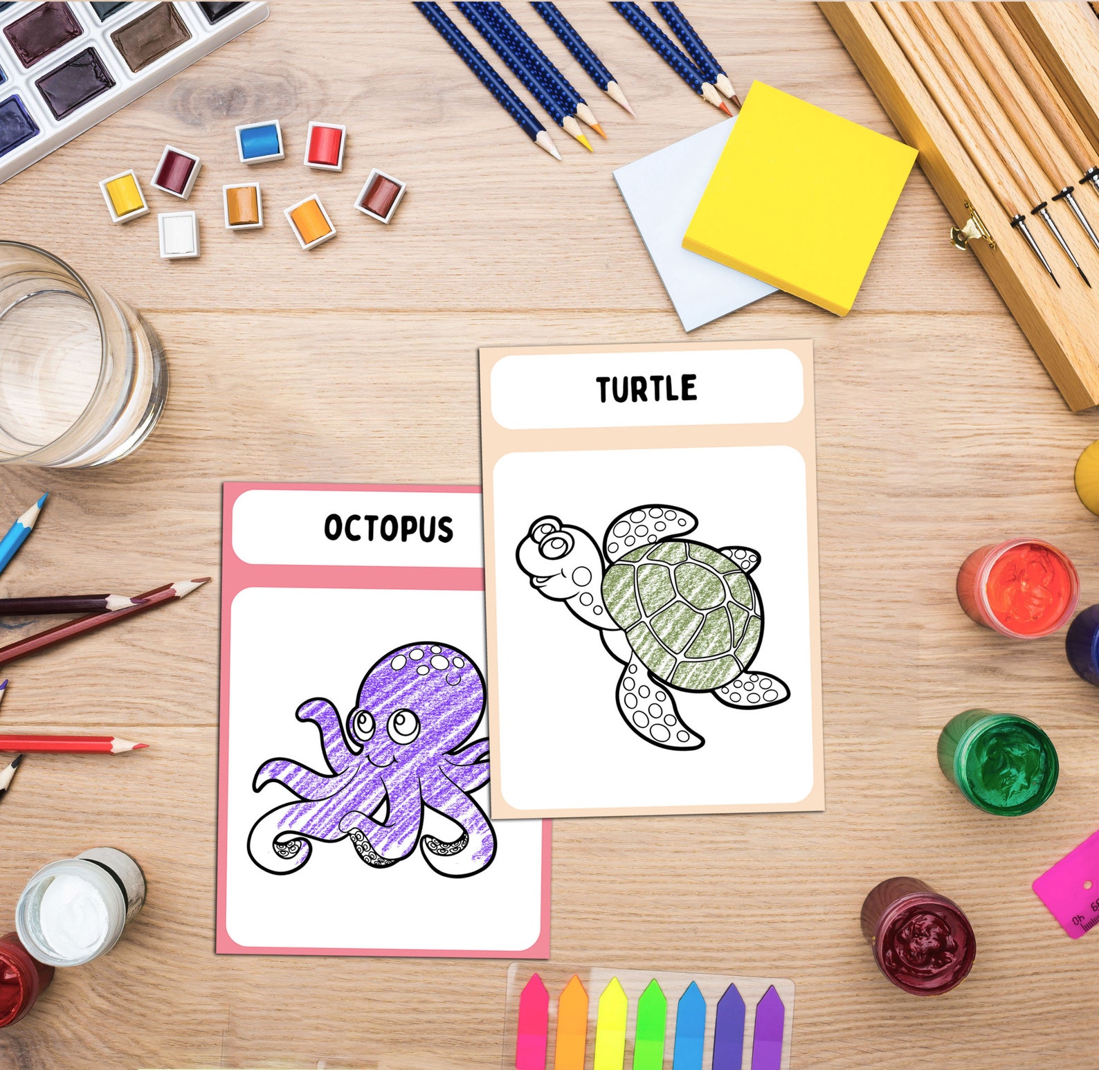 Ocean Animals Activity & Flashcards, Under the Sea Worksheets for Kids ...