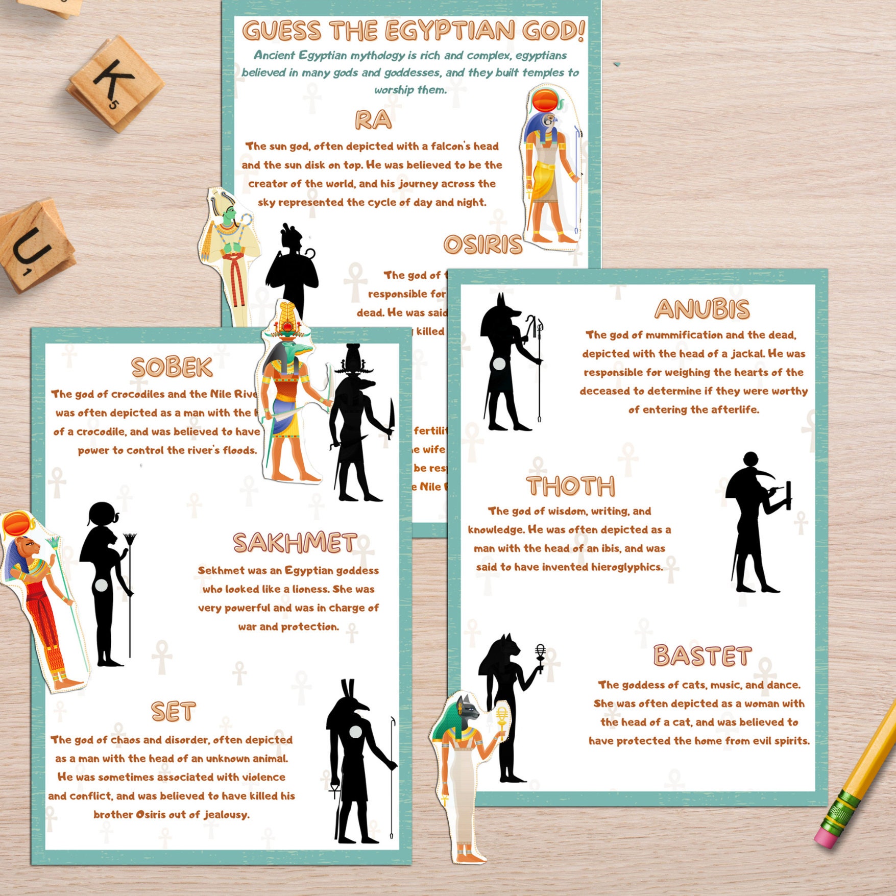 Ancient Egypt Busy Book for Kids, Egyptian Mythology Activity ...