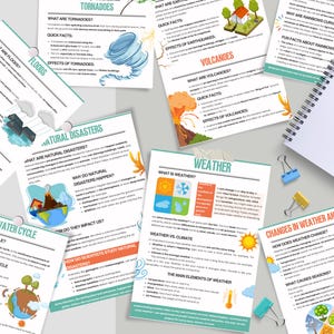 Weather Unit Study, Water Cycle, Weather Wheel Printable, Weather ...