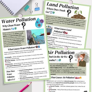 Pollution Unit Study, Save Planet, Types of Pollution, Fun ...