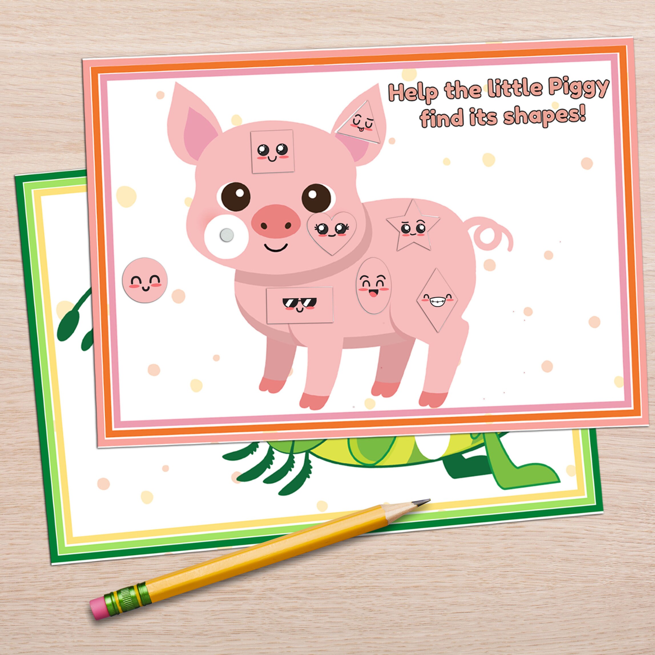 Shape Matching Activity & Flashcards for Kids/ Toddlers - Etsy