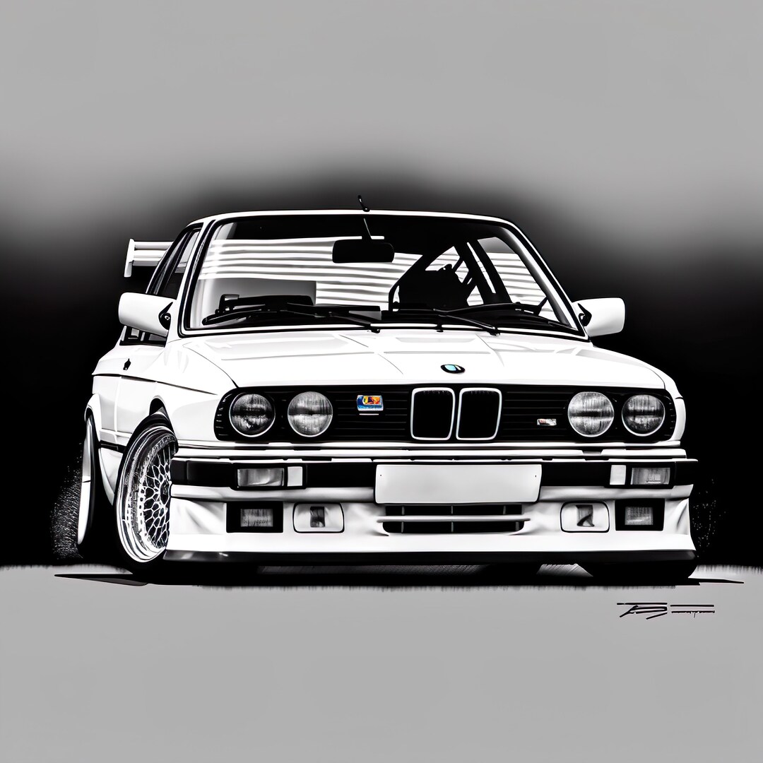 BMW Inspired Digital Art, Digital Car Print, Car Poster, BMW ...
