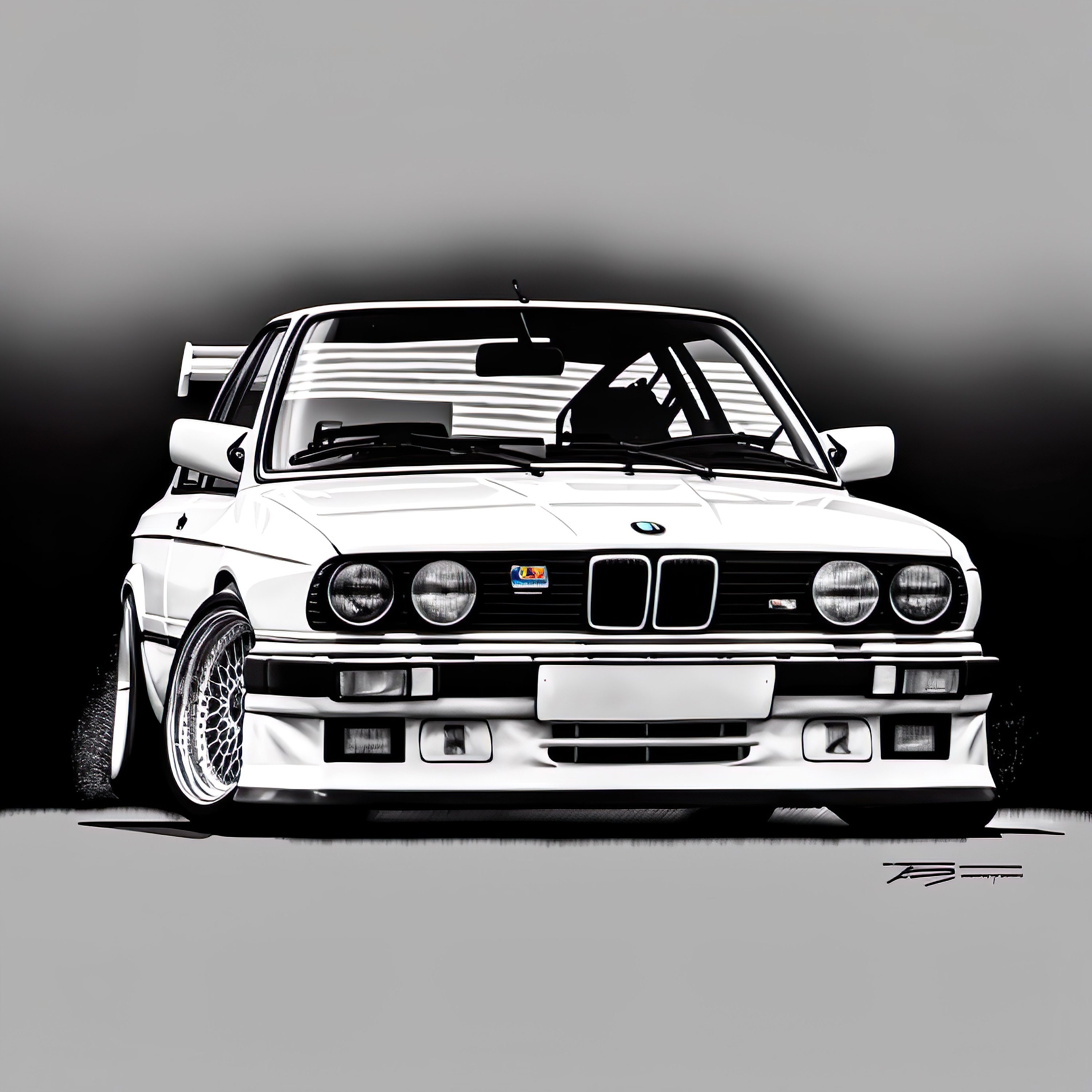 BMW Inspired Digital Art, Digital Car Print, Car Poster, BMW ...