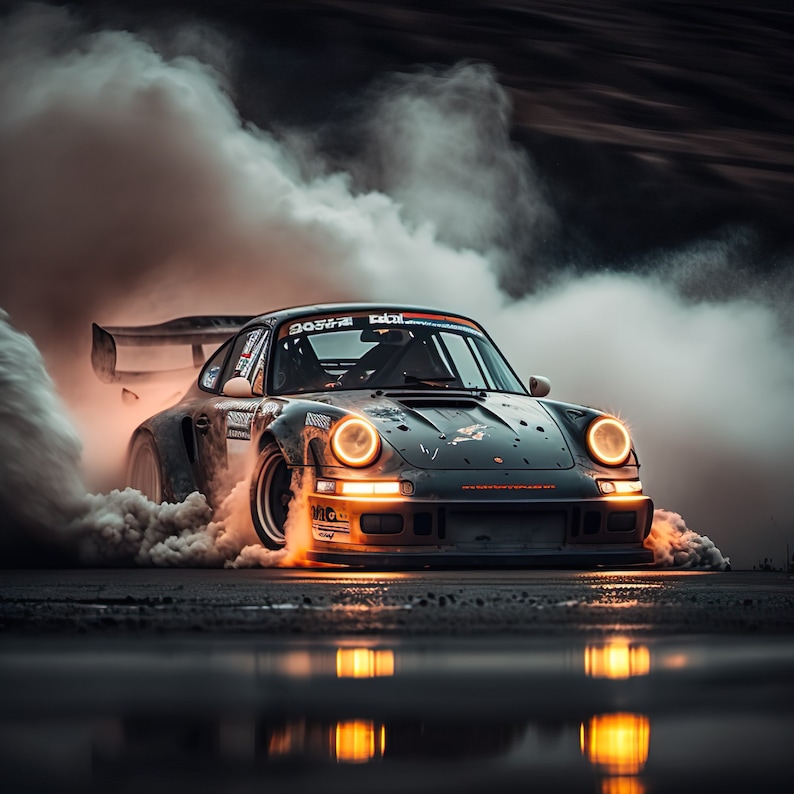 Porsche Inspired Digital Art, Digital Car Print, Car Poster, 911 ...