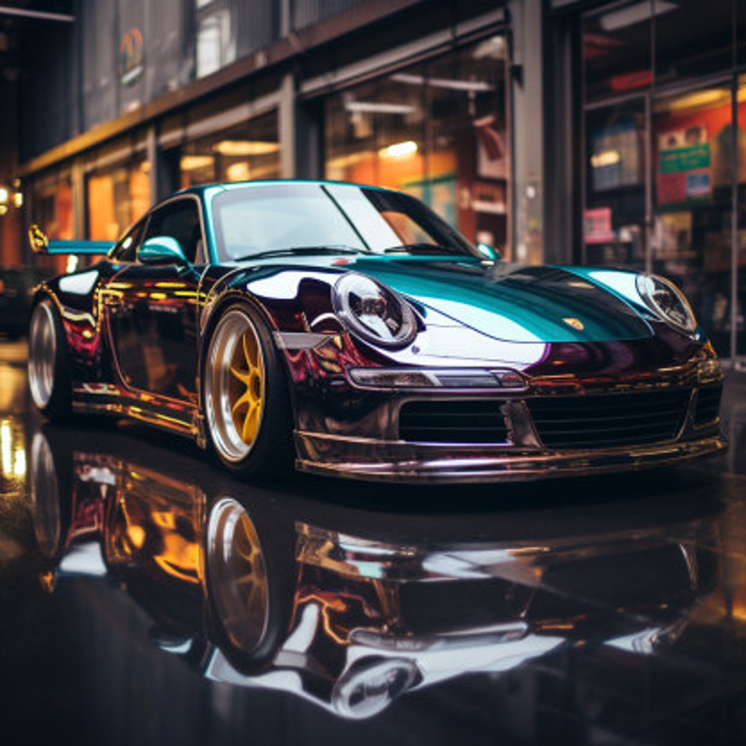 Porsche Inspired Digital Art, Digital Car Print, Car Poster, 911 ...