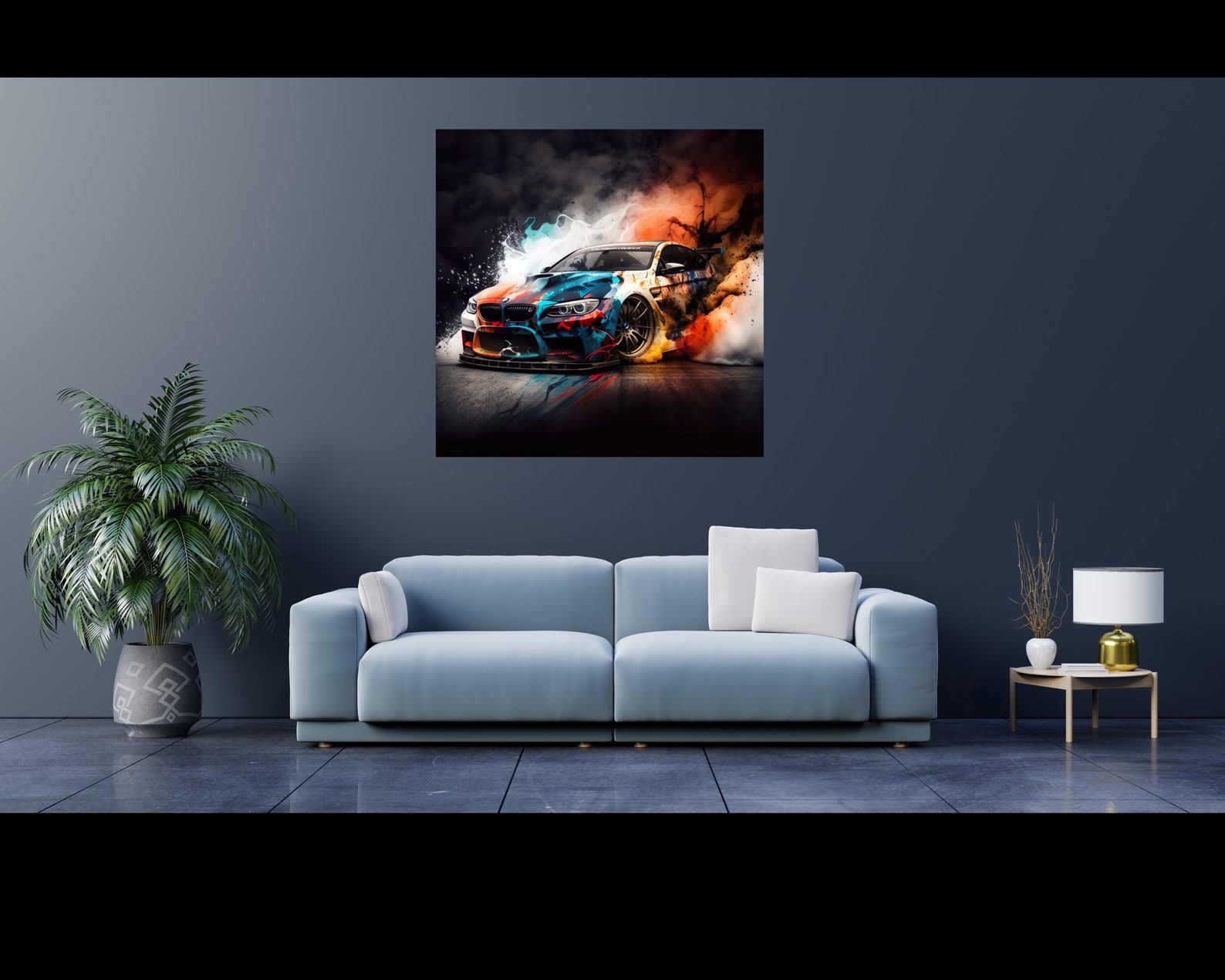 BMW Inspired Digital Art, Digital Car Print, Car Poster, BMW ...