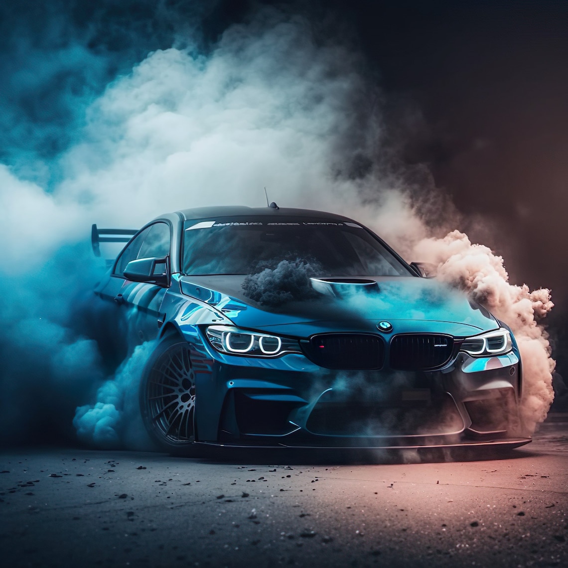 BMW Inspired Digital Art, Digital Car Print, Car Poster, BMW ...