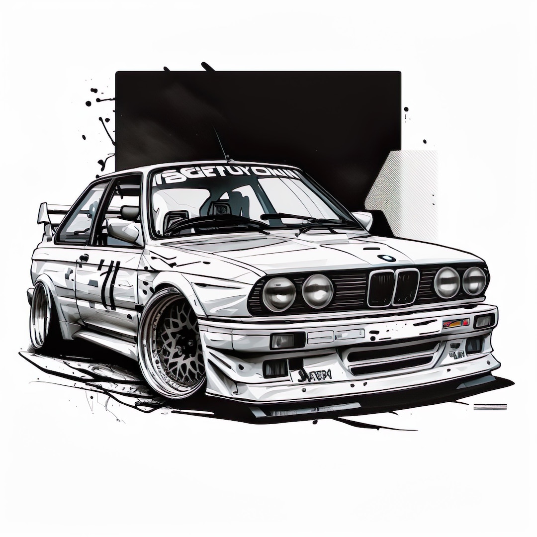 BMW Inspired Digital Art, Digital Car Print, Car Poster, BMW ...