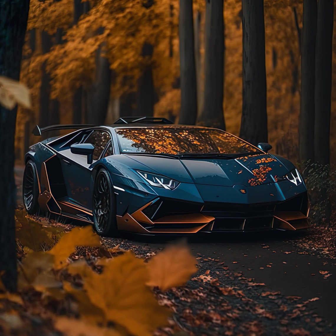 Lambo Inspired Digital Art, Digital Car Print, Car Poster, Lamborghini ...