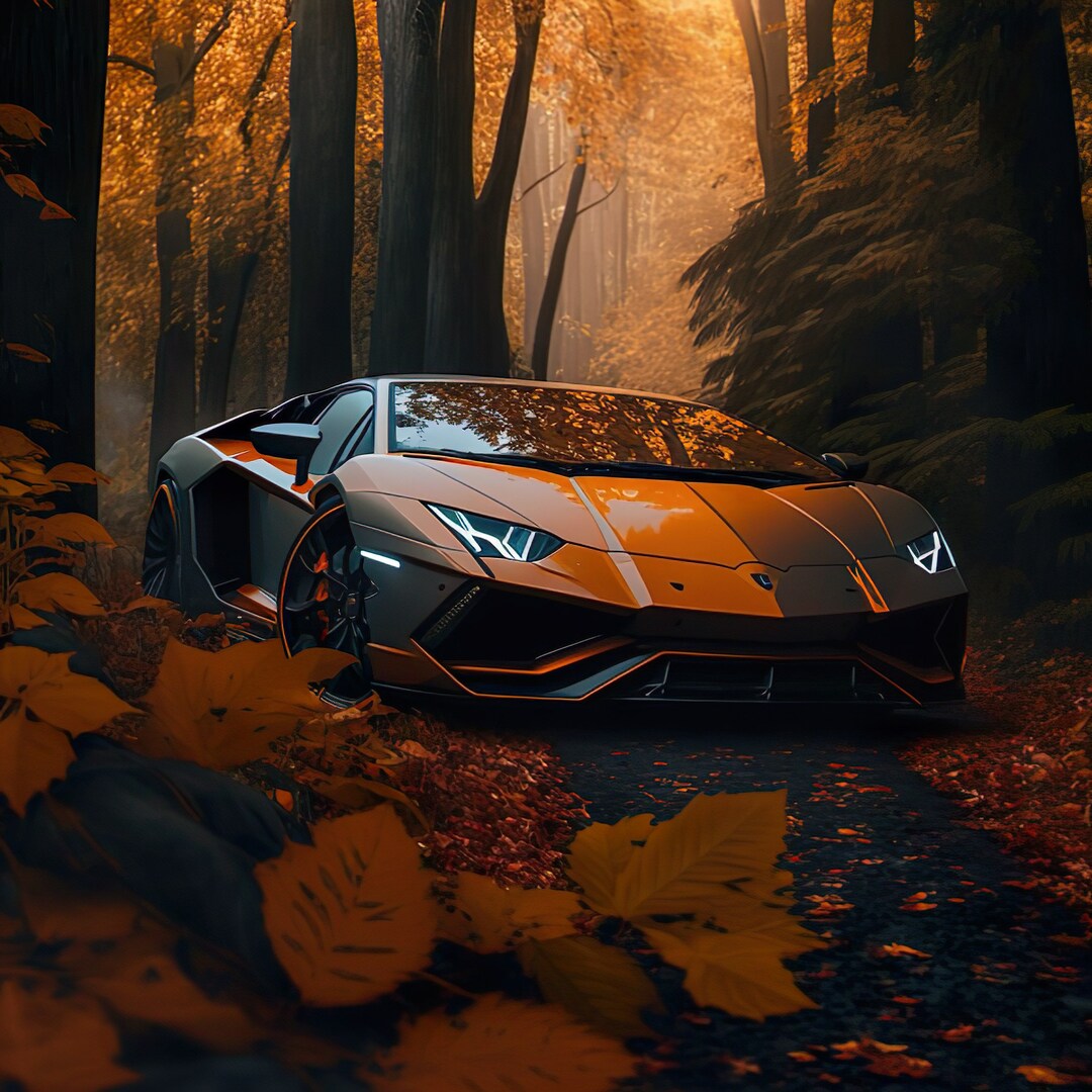 Lambo Inspired Digital Art Digital Car Print Car Poster - Etsy