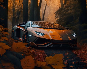 Lambo Nad Dragon Inspired Digital Art, Digital Car Print, Car Poster ...